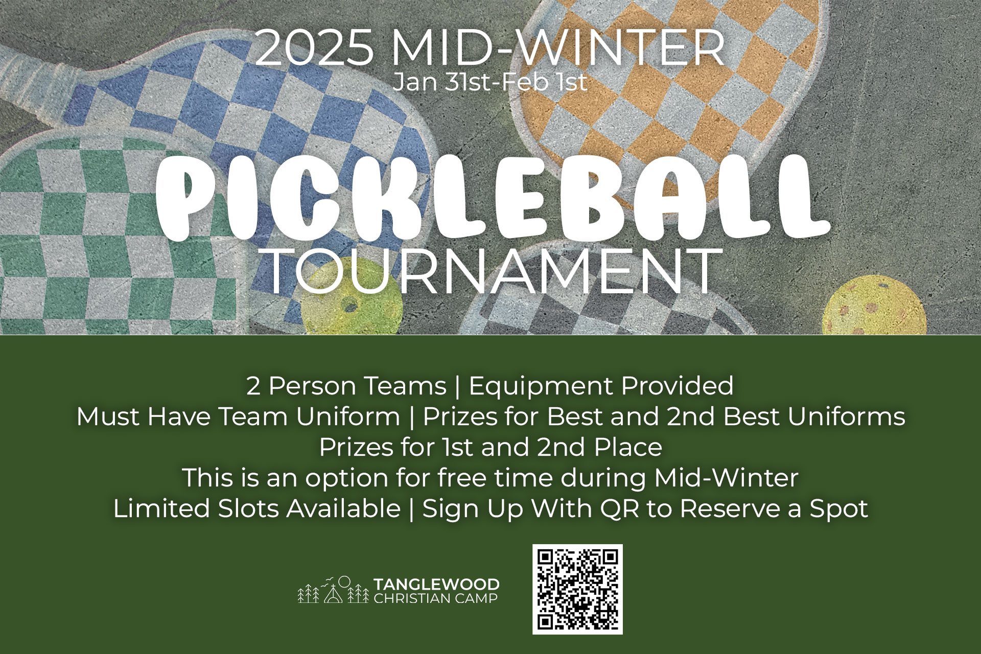 2025 Mid-Winter Pickleball - Tanglewood Christian Camp